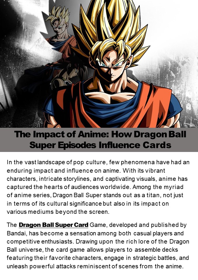 PPT – The Impact of Anime: How Dragon Ball Super Episodes Influence ...