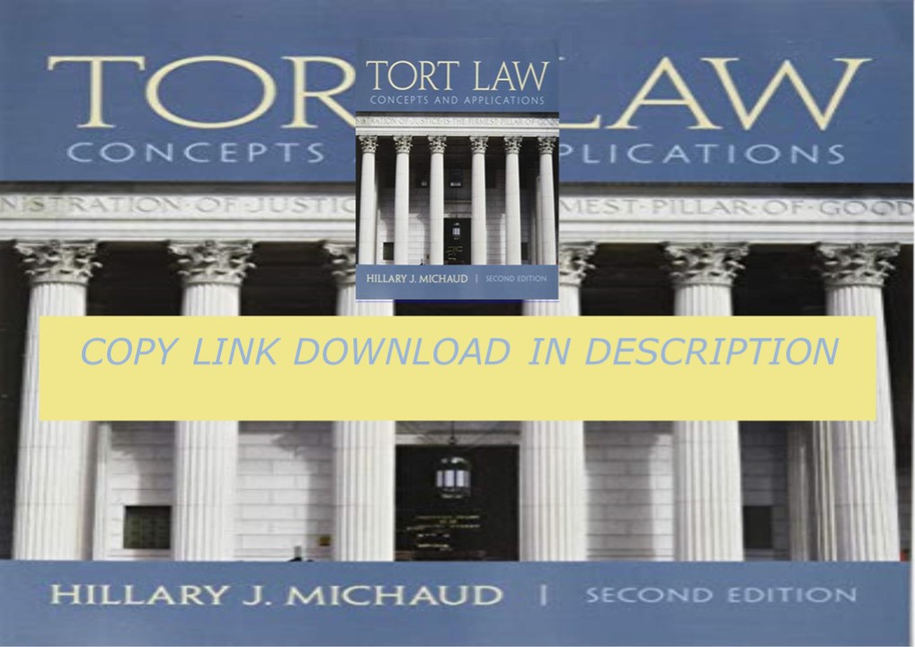 Download⚡PDF Tort Law: Concepts and Applications 2nd Edition ...