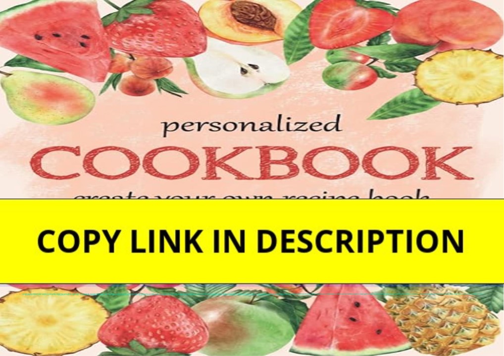 download Personalized Cookbook - Create Your Own Recipe Book: Blank ...