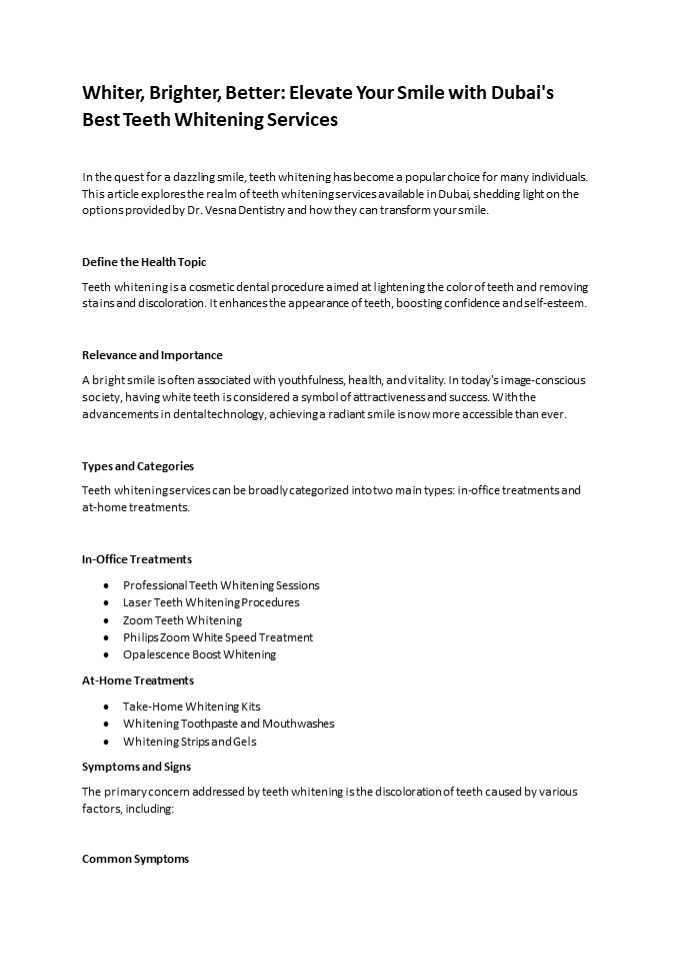 Whiter, Brighter, Better: Elevate Your Smile with Dubai's Best Teeth ...