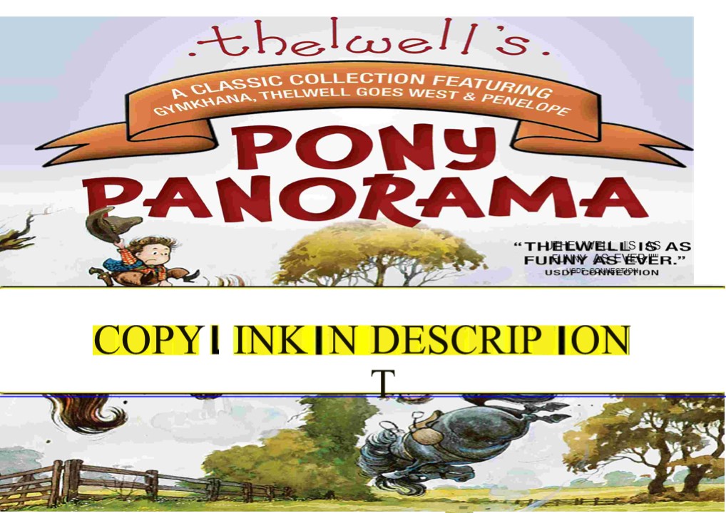 ⚡PDF_ Thelwell's Pony Panorama: A Classic Collection Featuring Gymkhana ...