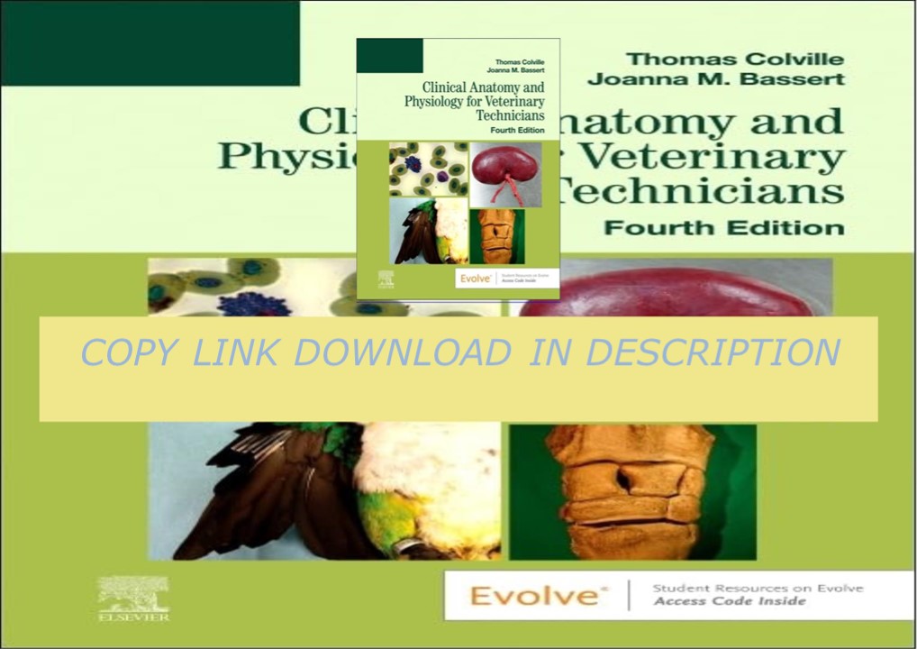 Download ⚡️PDF ️ Clinical Anatomy and Physiology for Veterinary Technicians 4th Edition ...