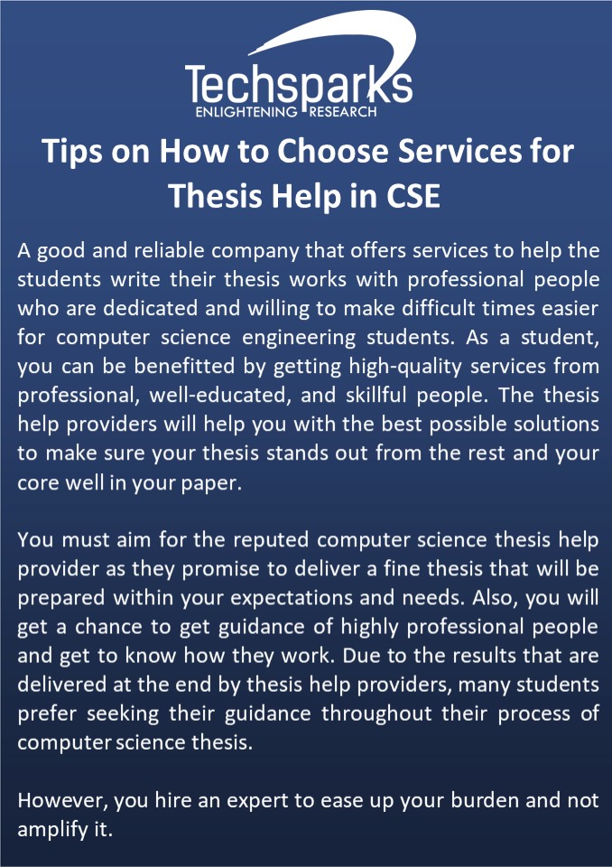 How to choose thesis in CSE presentation | free to download