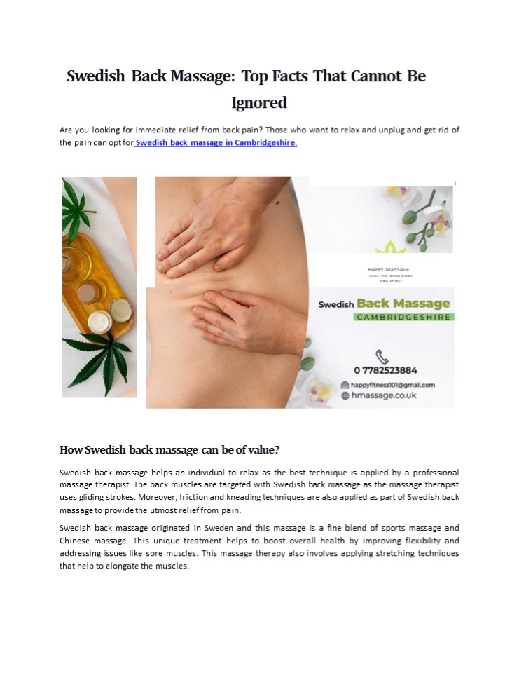 PPT – Swedish Back Massage: Top Facts That Cannot Be Ignored PowerPoint ...