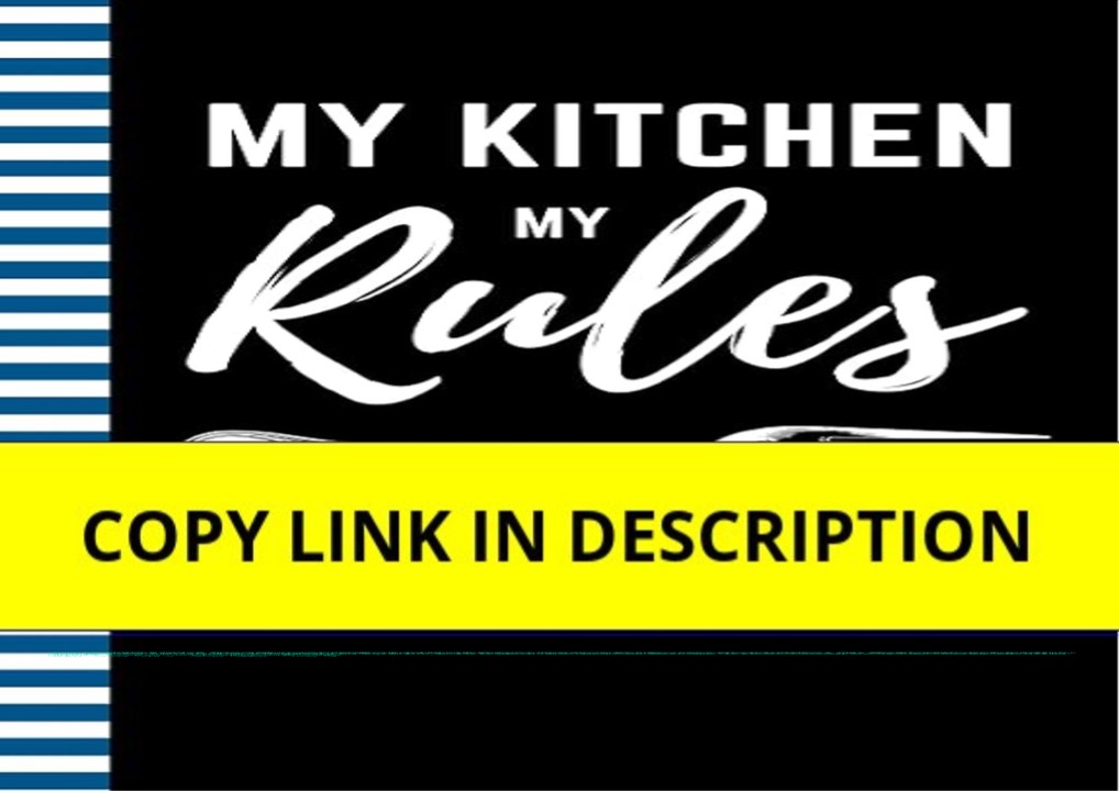 download pdf My Kitchen My Rules: Hardcover Funny Blank Recipe Book To ...