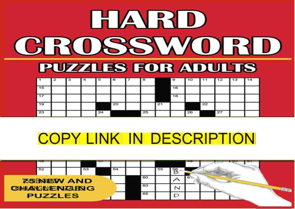 PPT – ⚡PDF ️ Hard Crossword Puzzles for Adults PowerPoint presentation ...