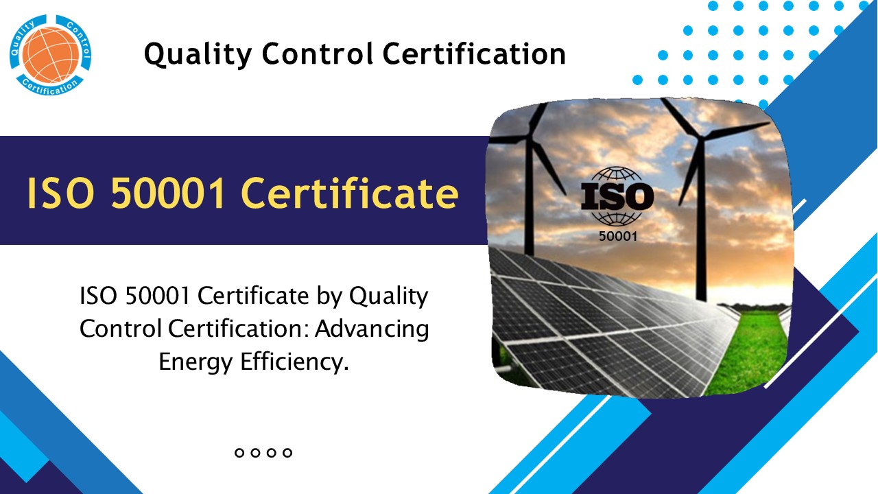 ISO 50001 Certificate | Quality Control Certification presentation | free to download