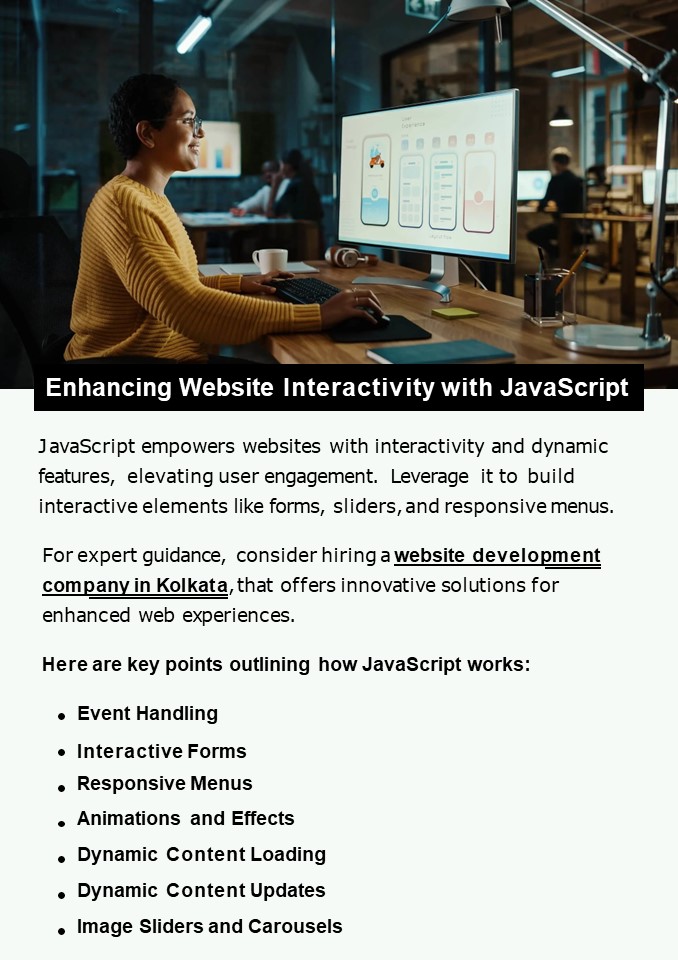 Enhancing Website Interactivity with JavaScript presentation | free to download