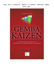 PPT – Read [PDF] Gemba Kaizen: A Commonsense Approach to a Continuous ...