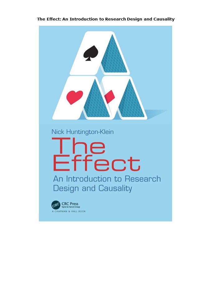[READ DOWNLOAD] The Effect: An Introduction to Research Design and ...