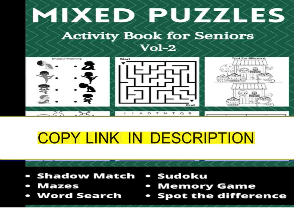 PPT – [READ] ️ Mixed Puzzles Activity Book for Seniors - A Mixed Puzzle Book For Adults with ...