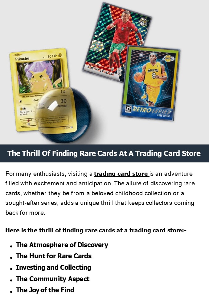 The Thrill Of Finding Rare Cards At A Trading Card Store presentation ...