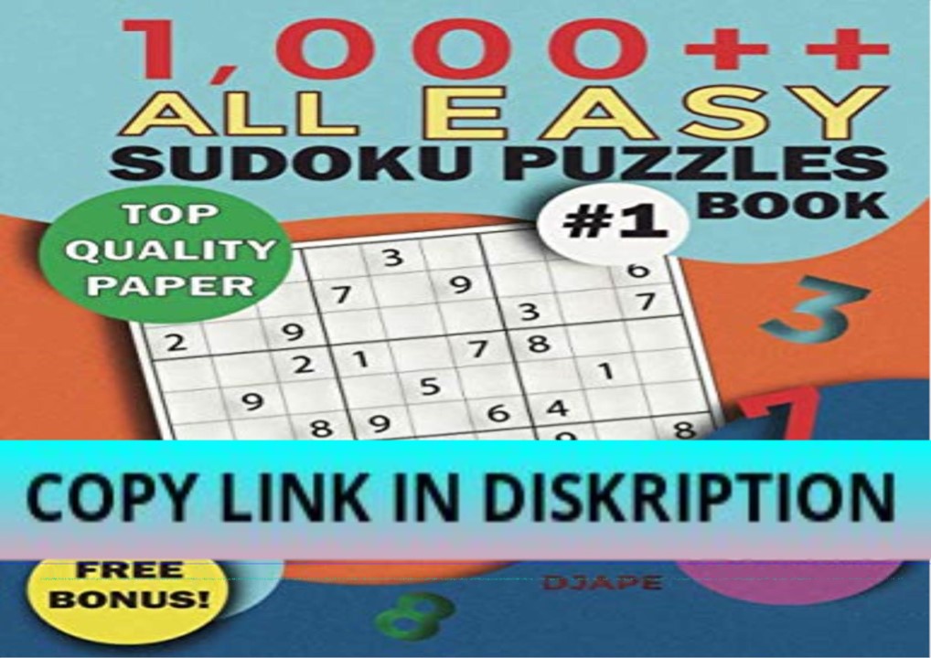 PPT – PDF KINDLE DOWNLOAD 1,000++ All EASY Sudoku Puzzles Book: Top ...