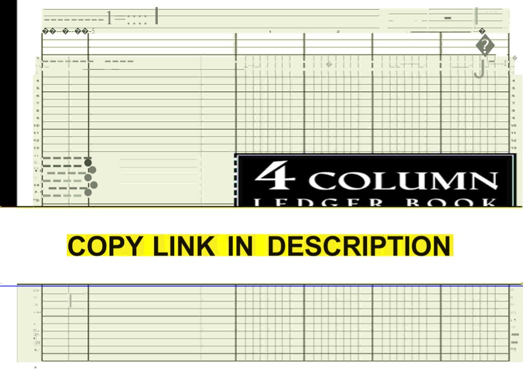 (PDF) 4 Column Ledger Book: Large Accounting Ledger for Bookkeeping ...