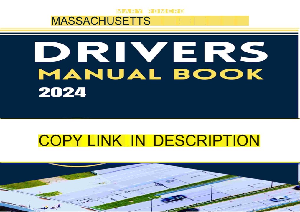 PDF_ Massachusetts Drivers Manual Book 2024: Your Comprehensive Guide ...