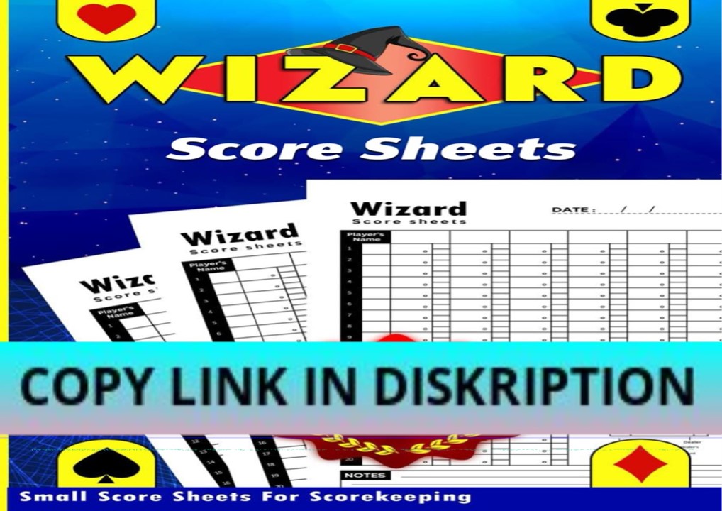 PDF/DOWNLOAD Wizard Score Sheets: Wizard Card Game - 6 × 9 in Small Si ...