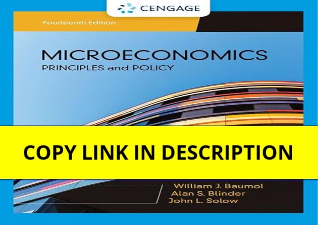 PPT – download pdf Microeconomics: Principles & Policy (MindTap Course ...