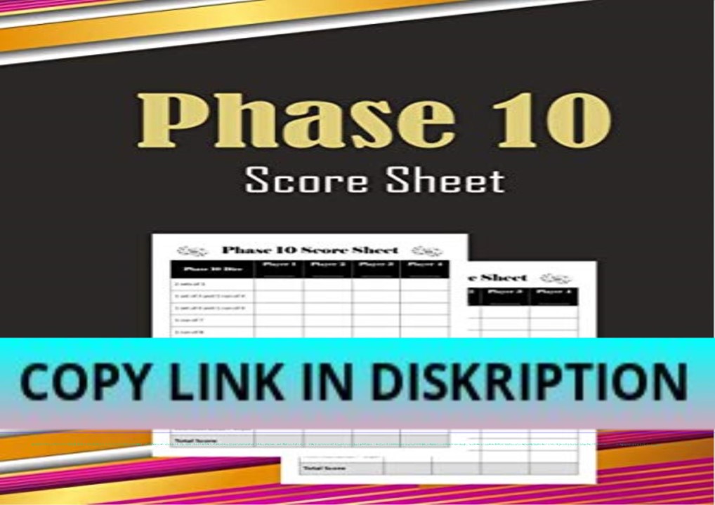 PPT – PDF/DOWNLOAD Phase 10 Score Sheets: Perfect Scoresheet Record ...
