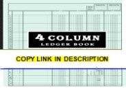 PPT – Pdf Ledger Notebook: 3 Column Accounting Ledger Book ...