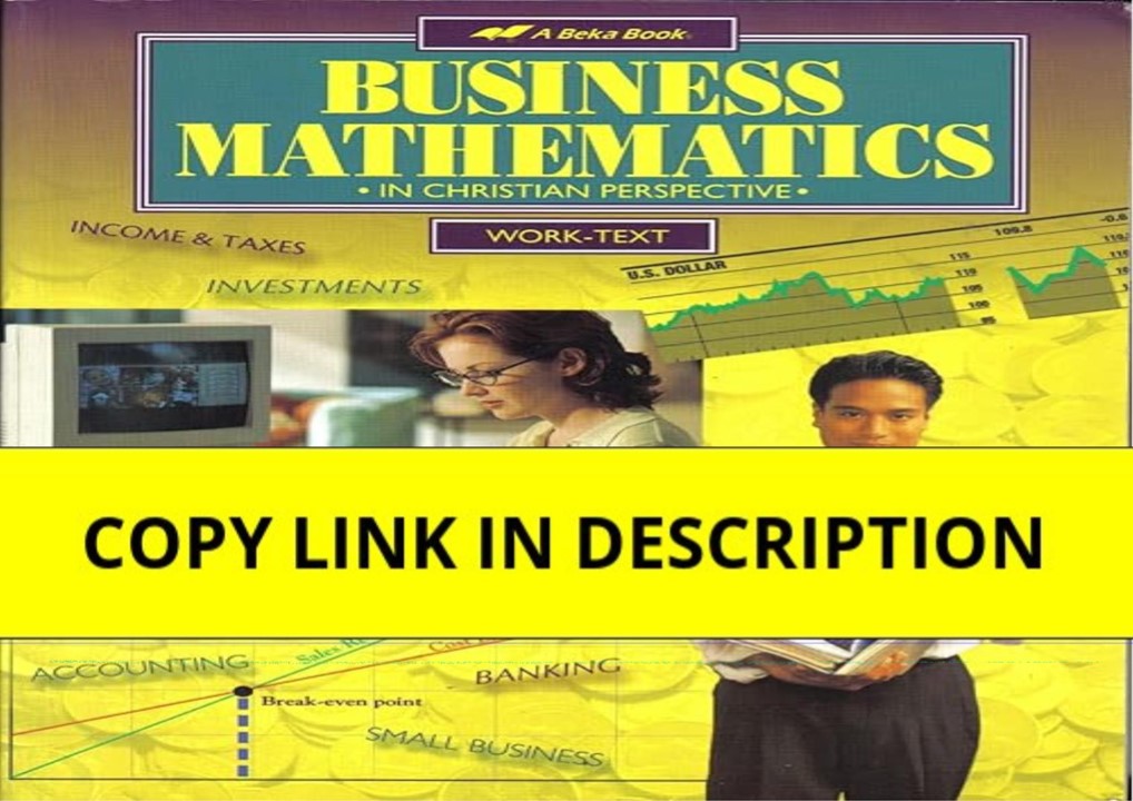DOWNLOAD(PDF) Business Mathematics in Christian Perspective (Work-Text ...