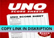 PPT – PDF DOWNLOAD FREE Uno Score Sheets: 100 Small Score Pads| Score ...