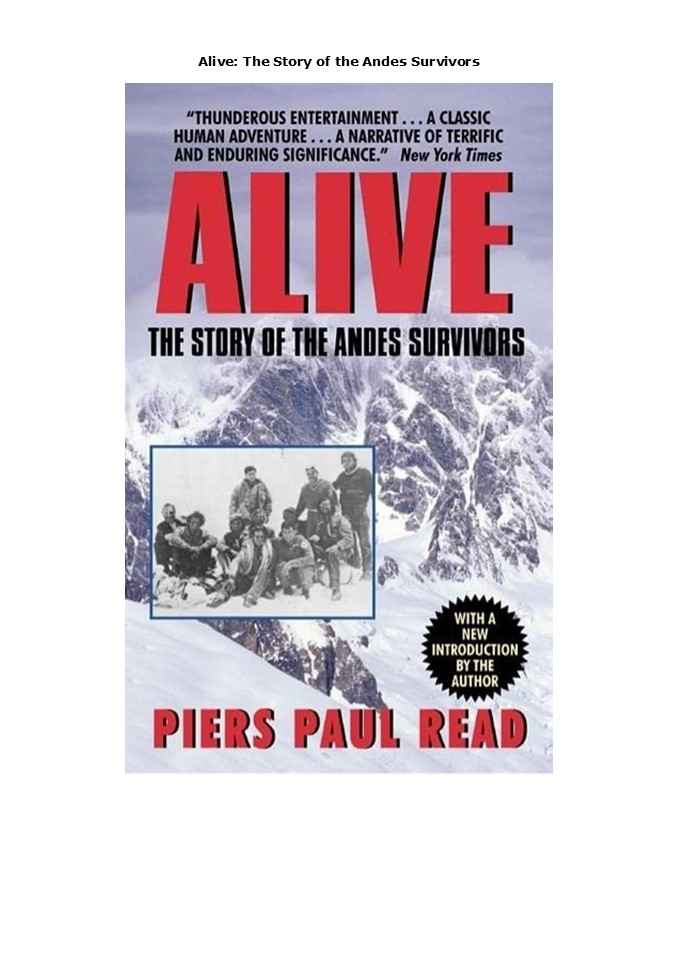DOWNLOAD(PDF) Alive: The Story of the Andes Survivors presentation ...