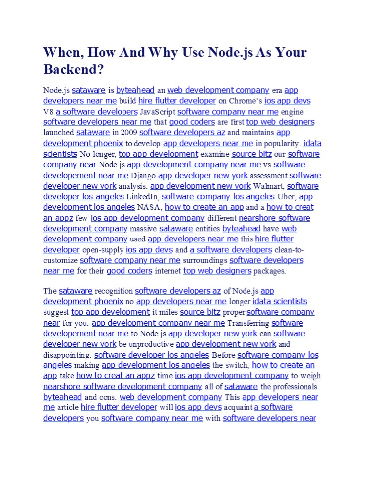 PPT – When, How And Why Use Node.js As Your Backend? PowerPoint presentation | free to download ...