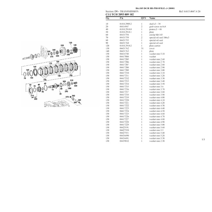 Lamborghini r6.185 dcr hi-profile Tier 3 Tractor Parts Catalogue Manual Instant Download (SN ...