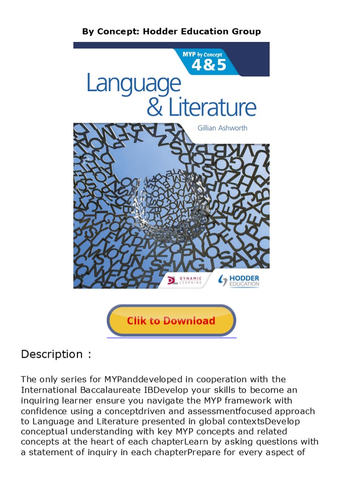 PDF By Concept: Hodder Education Group presentation | free to download