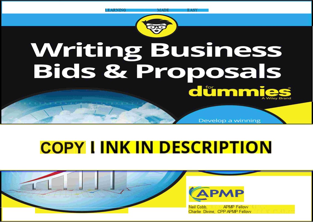 Download Book [PDF] Writing Business Bids and Proposals For Dummies PDF ...