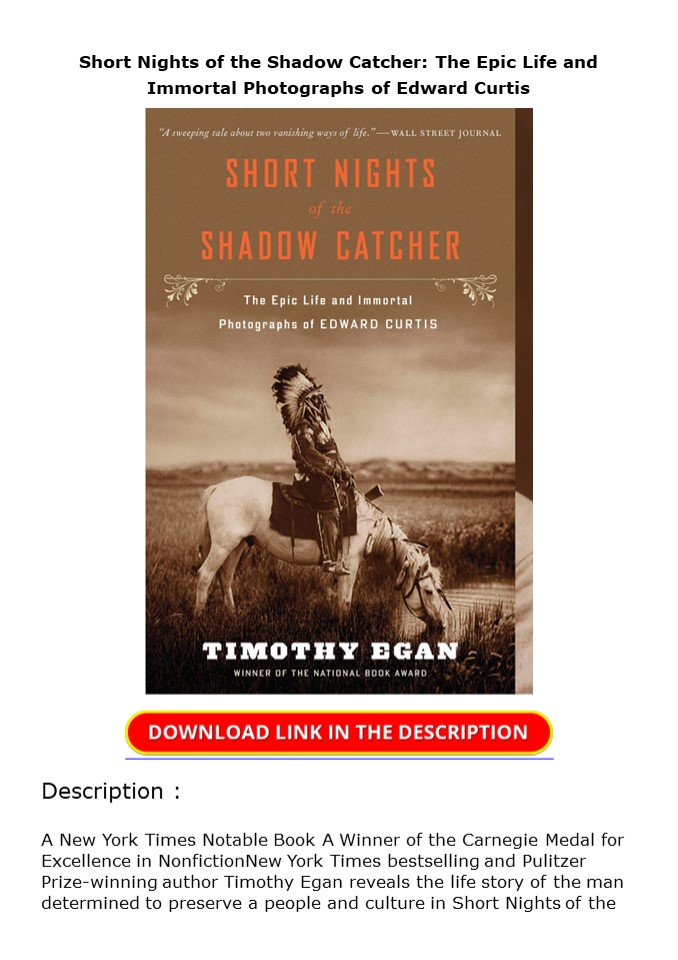 PDF Short Nights of the Shadow Catcher: The Epic Life and Immortal ...