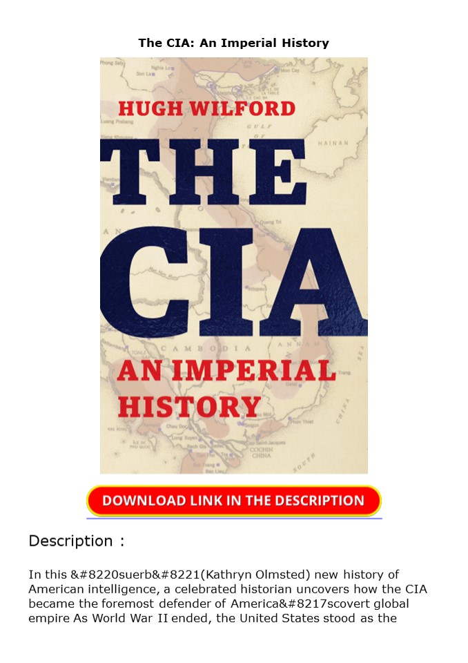 PDF The CIA: An Imperial History presentation | free to download