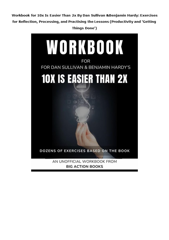 PPT – get [PDF] Download Workbook for 10x Is Easier Than 2x By Dan ...