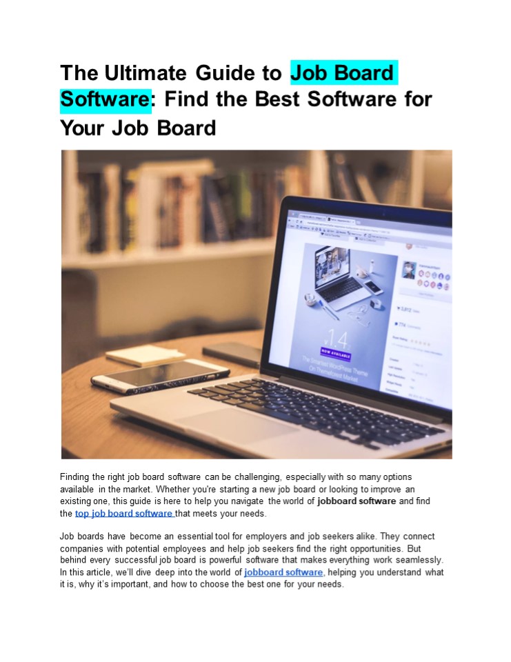 The Ultimate Guide to Job Board Software: Find the Best Software for ...