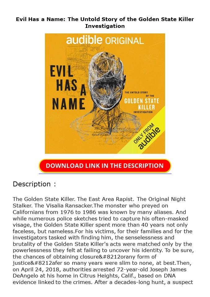 PPT – Download Evil Has a Name: The Untold Story of the Golden State ...