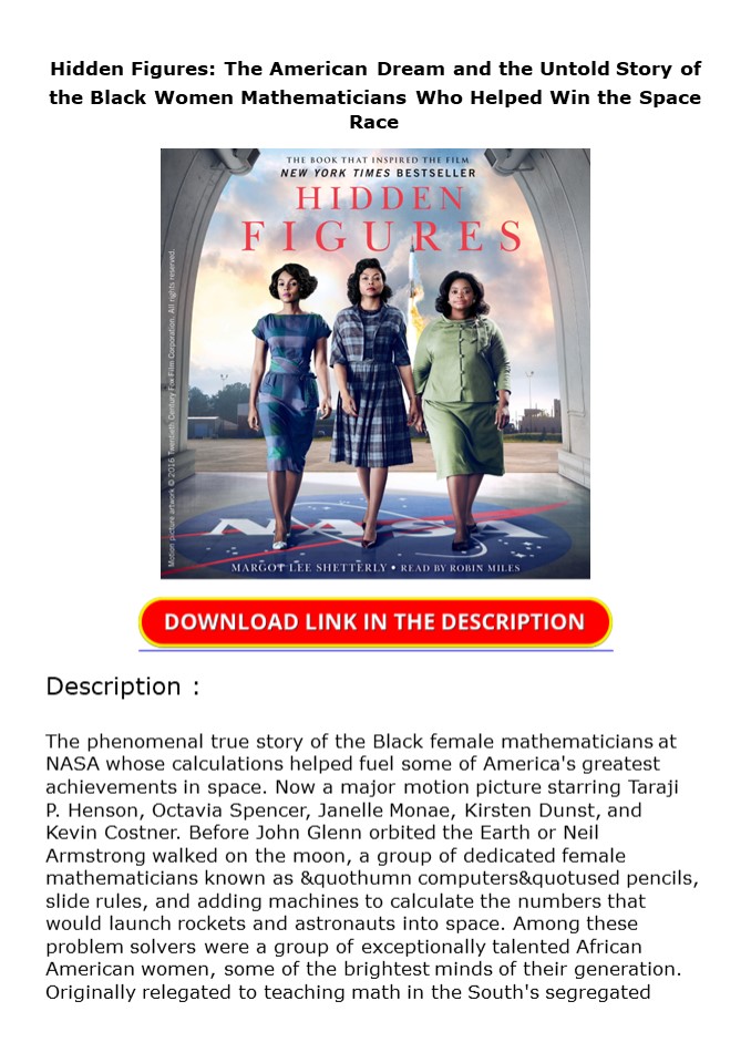Download Hidden Figures: The American Dream and the Untold Story of the ...