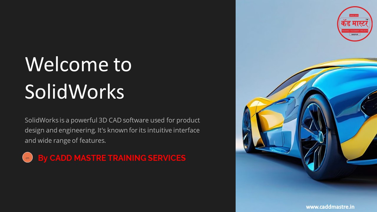 Welcome-to-SolidWorks by CADD Mastre presentation | free to download