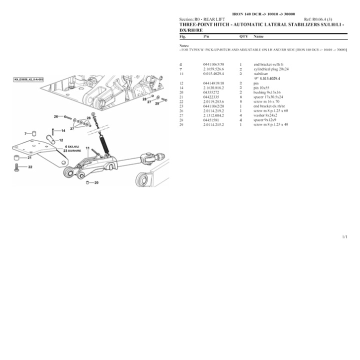 SAME iron 140 dcr Tier 3 Tractor Parts Catalogue Manual Instant Download (SN 10010 and up; 30000 ...