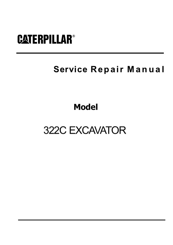 PPT – Caterpillar Cat 322C EXCAVATOR (Prefix BNY) Service Repair Manual ...
