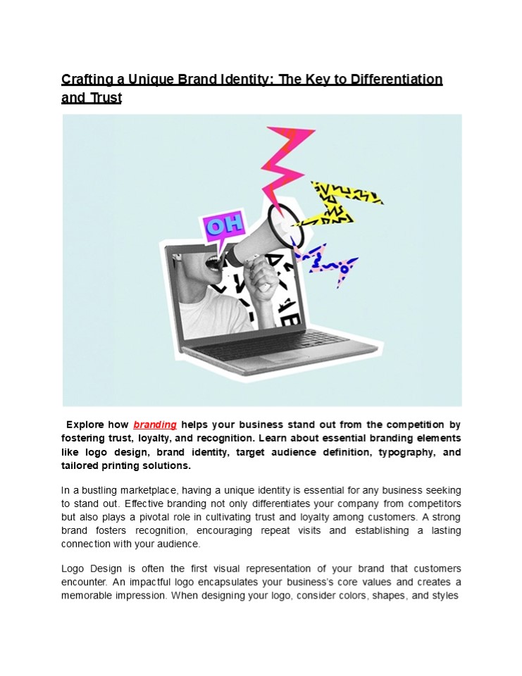 PPT – Crafting a Unique Brand Identity: The Key to Differentiation and ...