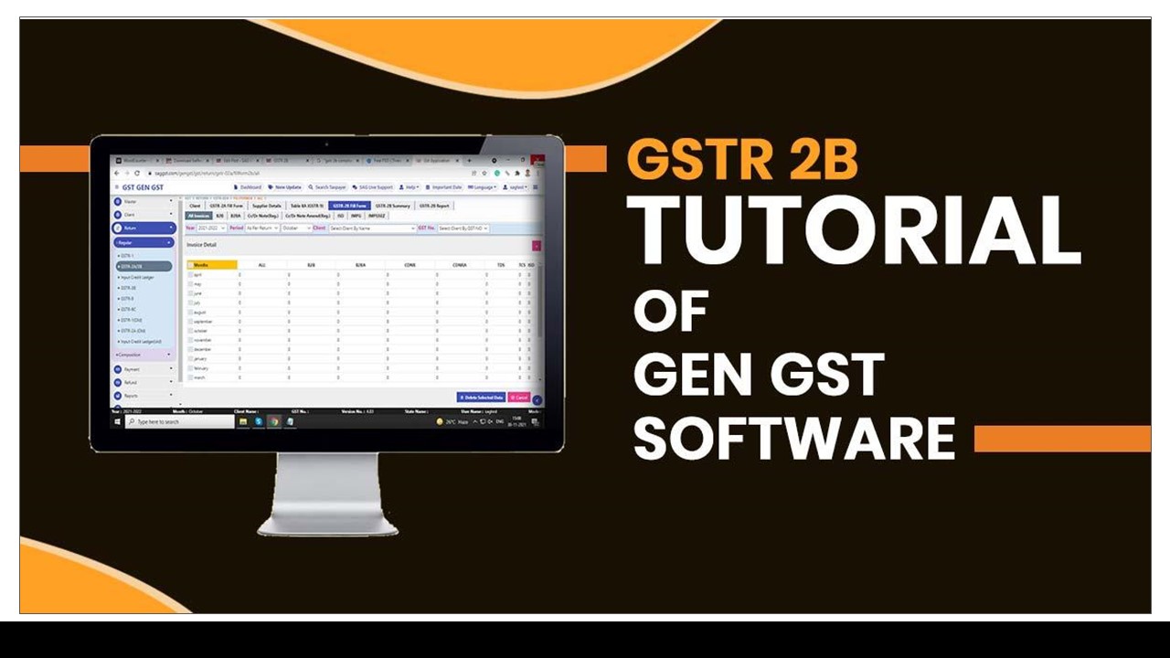 Understanding the Working Process of the GSTR-2B Form with Gen GST ...