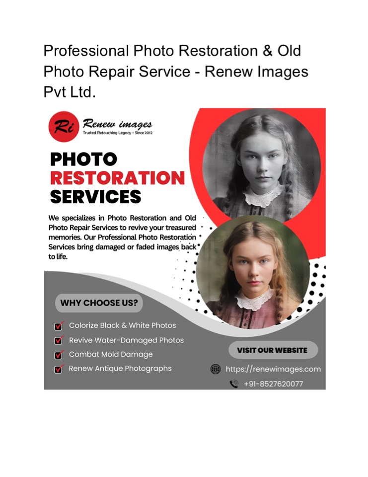 PPT – Professional Photo Restoration & Old Photo Repair Service - Renew ...