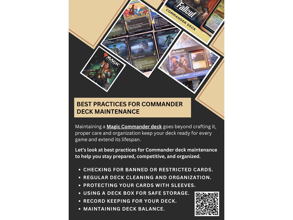 PPT – Best Practices For Commander Deck Maintenance PowerPoint ...