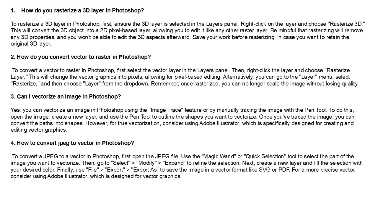 PPT – Understanding the Role of Rasterization in Working with 3D ...