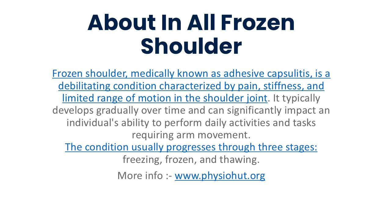 All About In Frozen Shoulder presentation | free to download