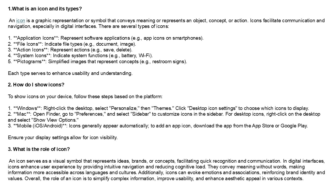 PPT – The Power of Icons: Enhancing User Experience in Digital Design PowerPoint presentation ...