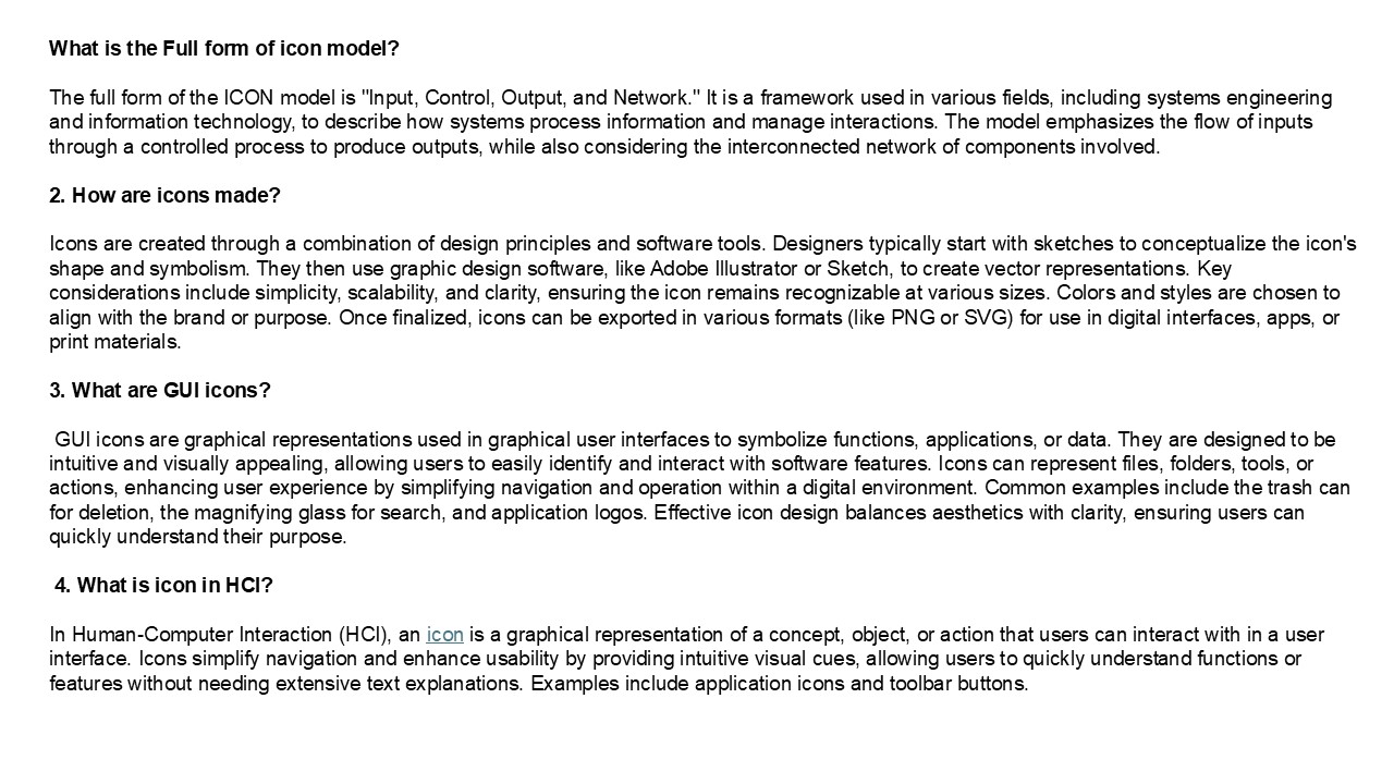 The Concept of Icons in Human-Computer Interaction (HCI) presentation ...