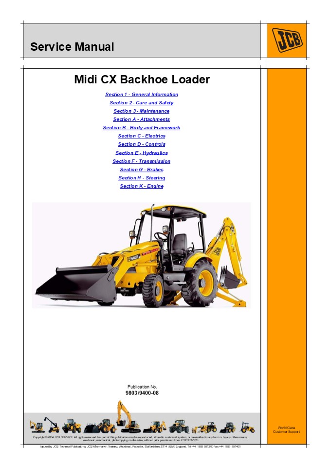 PPT – JCB MIDI CX BACKHOE LOADER Service Repair Manual Instant Download PowerPoint presentation ...