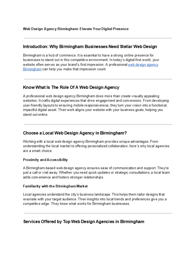 Web Design Agency Birmingham: Elevate Your Digital Presence ...
