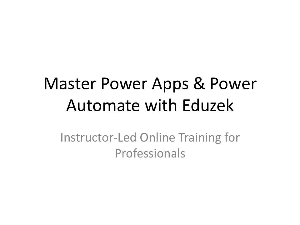 PPT – Corporate Training - Instructor Led Online Training Courses for ...